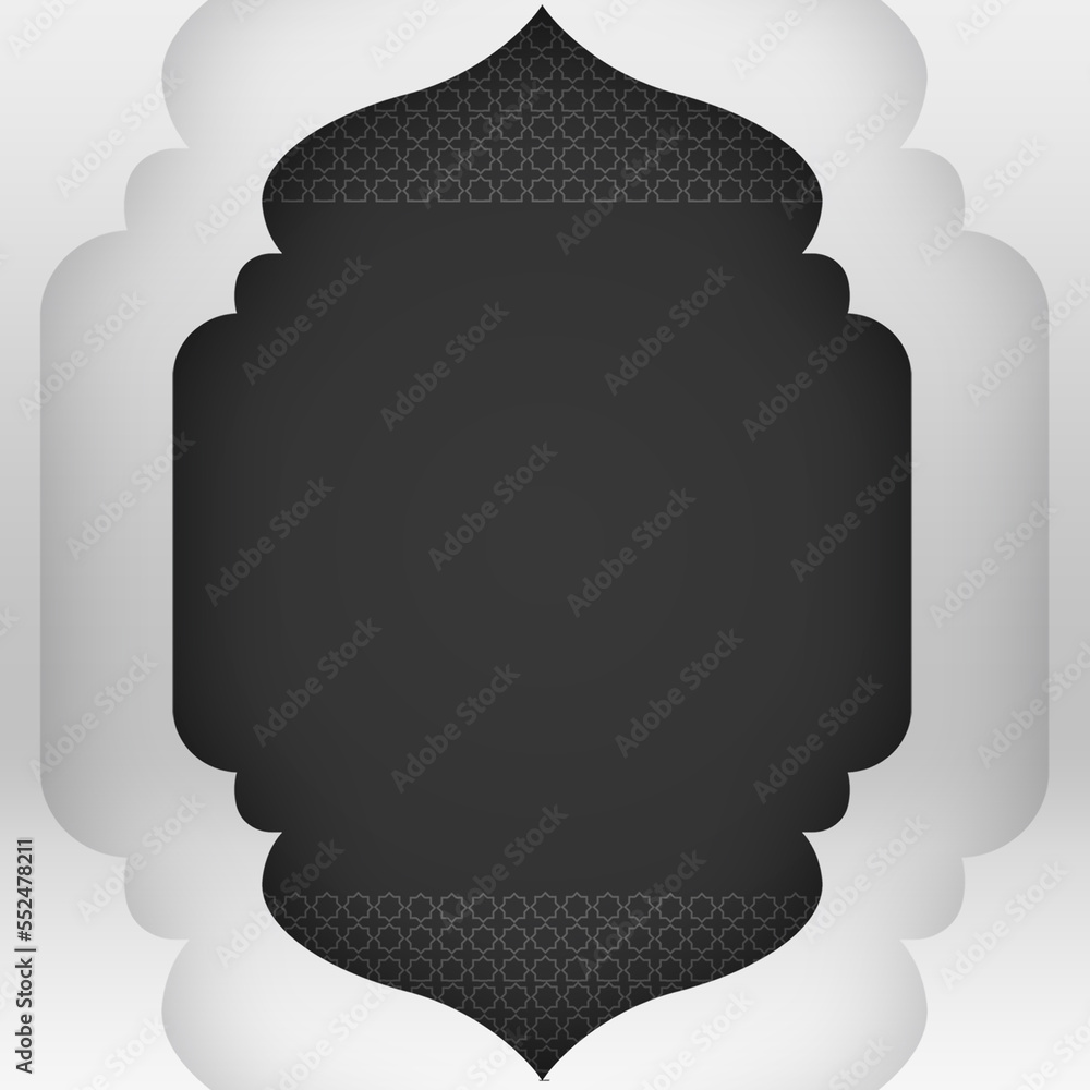 islamic background black and white Stock Illustration | Adobe Stock
