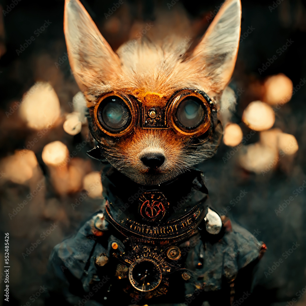 Fox knight, fox warrior. Generative AI Art. Stock Illustration | Adobe ...