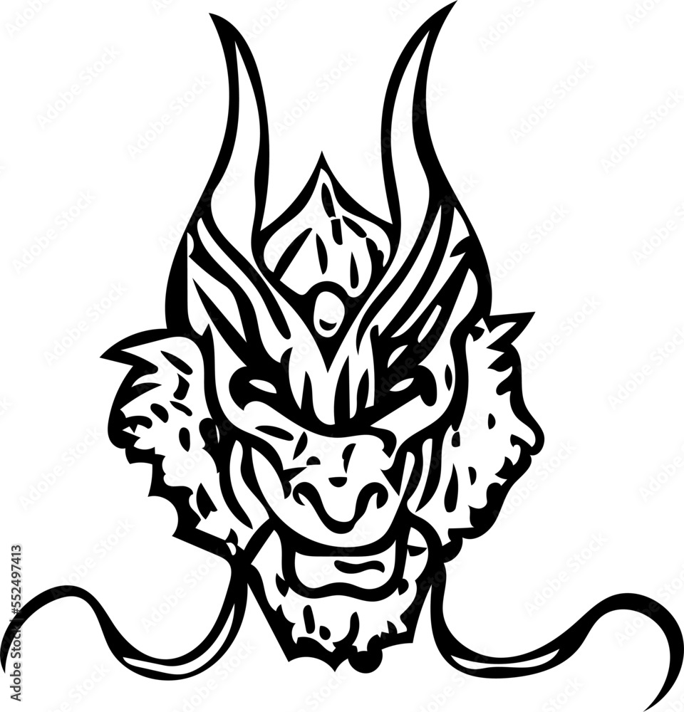 Dragon tattoo design Fantasy character concept Illustration Monster ...