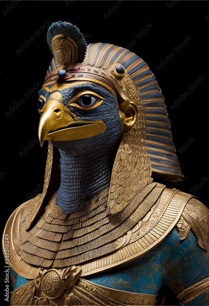 Horus ancient Egyptian God Stock Illustration | Adobe Stock