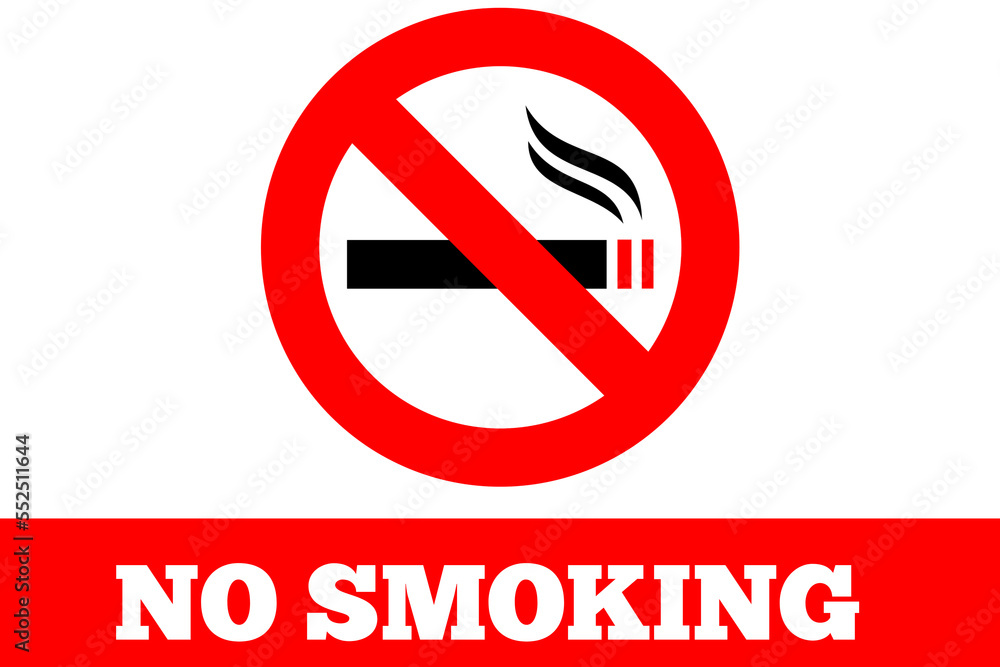 No Smoking Icon Symbol Sign, Do Not Smoking Cigarette Notice Massage ...