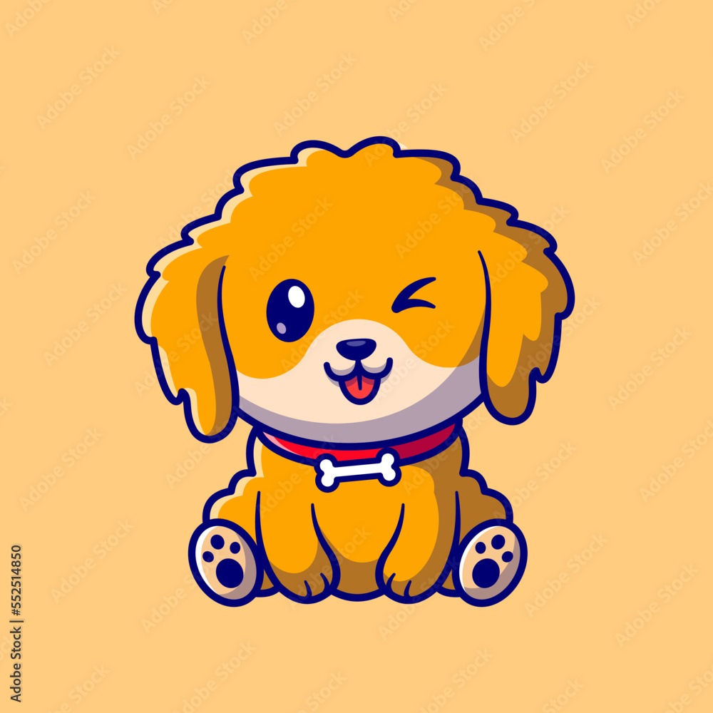 Cute Dog Sitting Cartoon Vector Icon Illustration. Animal Nature Icon ... Cute Dog Sitting Cartoon Vector Icon Illustration. Animal Nature Icon ...