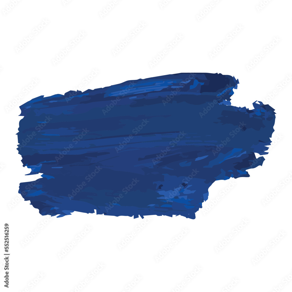 Blue brush stroke acrylic paint texture design vector. Art design for ...