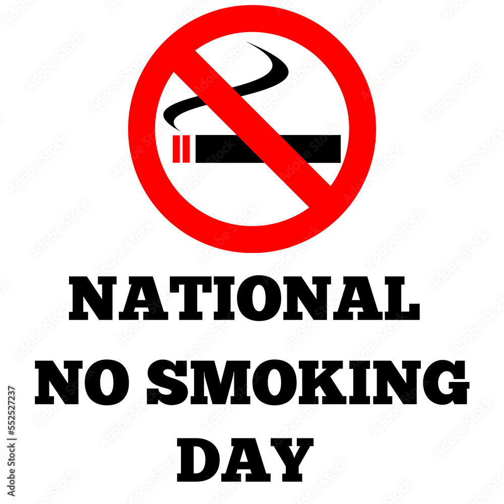 National No Smoking Day Icon Symbol Sign, Do Not Smoking Cigarette ...