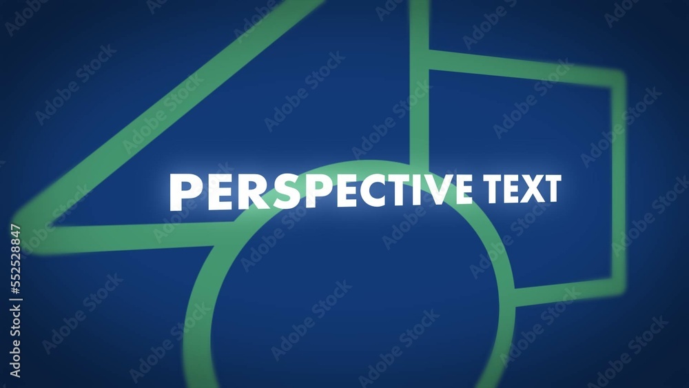 Perspective Text with 3 Styles Stock Template | Adobe Stock