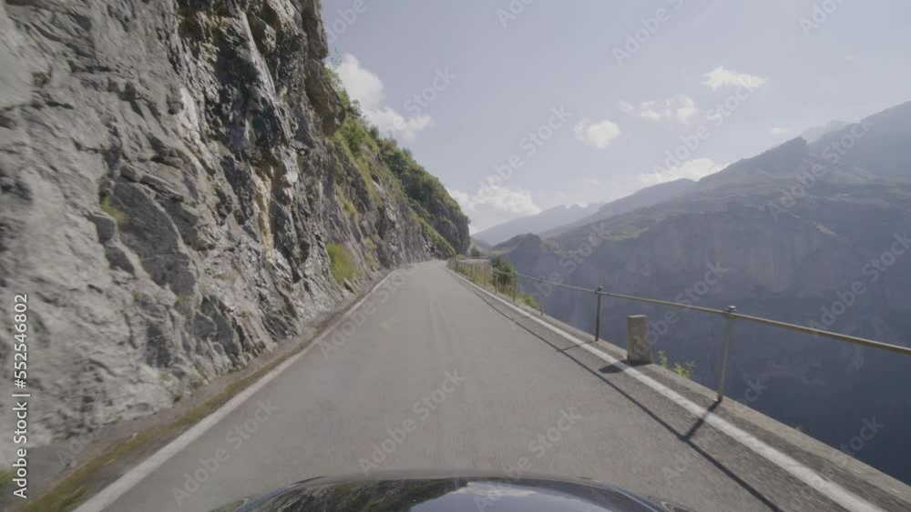 Driving video of the Sustenpass in Switzerland. The Susten pass is a ...