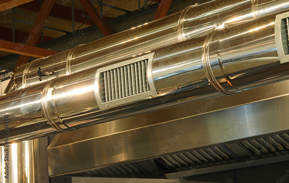 steel tube with large nozzle for the air outlet of the air conditioning ...