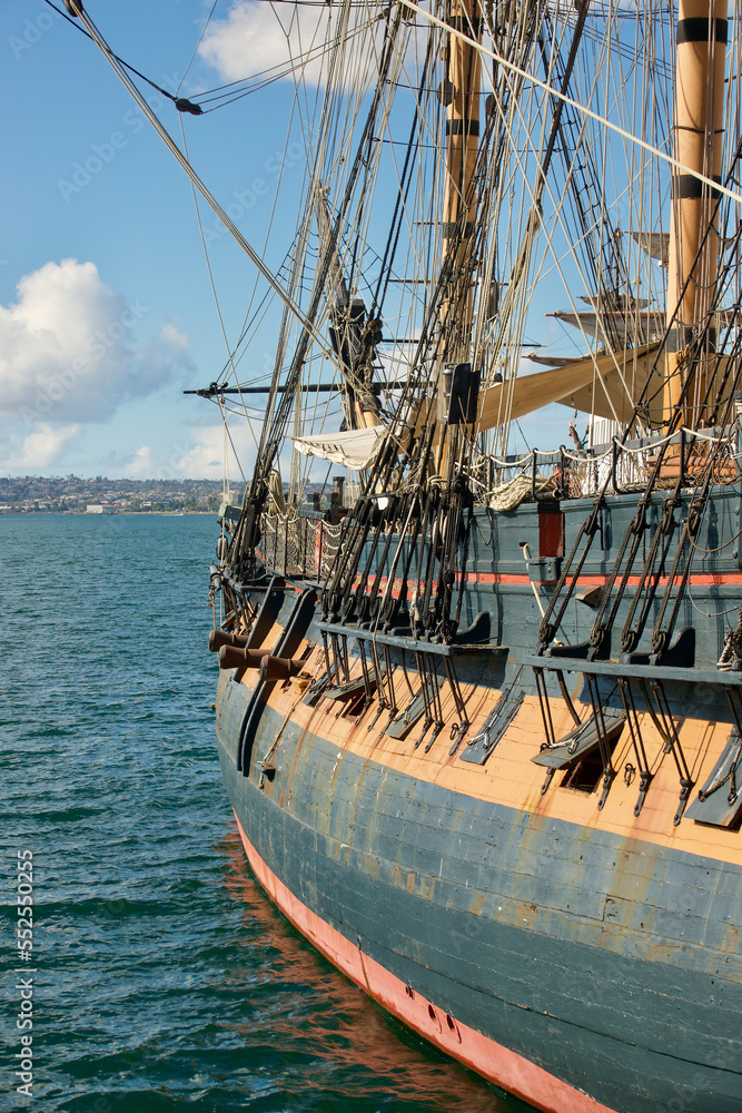 historic tall ship museum docked in the harbor Stock Photo | Adobe Stock