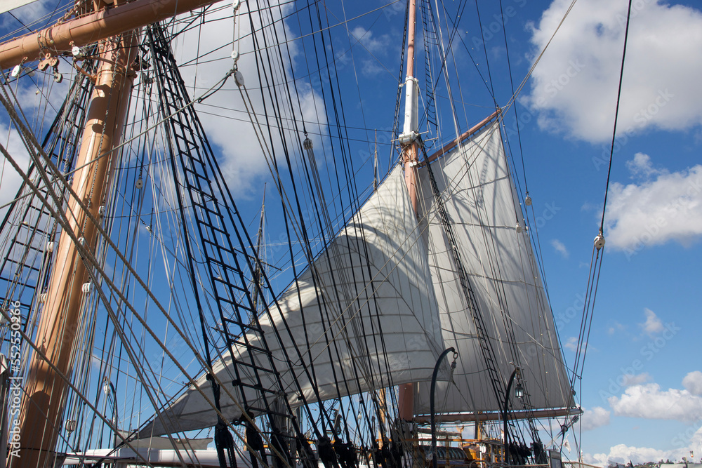 historic tall ship museum docked in the harbor Stock Photo | Adobe Stock