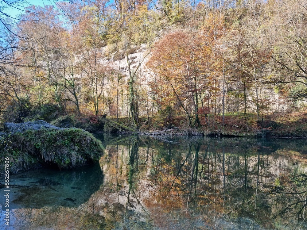 steyr river gorge with crystal clear green water in austria Stock Photo ...