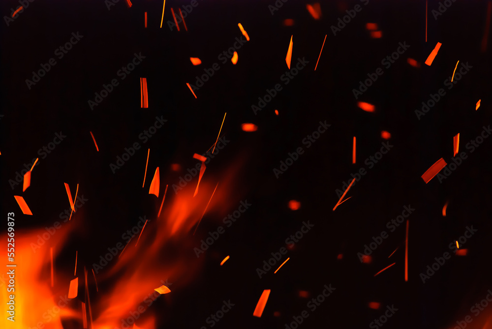 Abstract blaze fire flame texture for banner background. Fire sparks ...