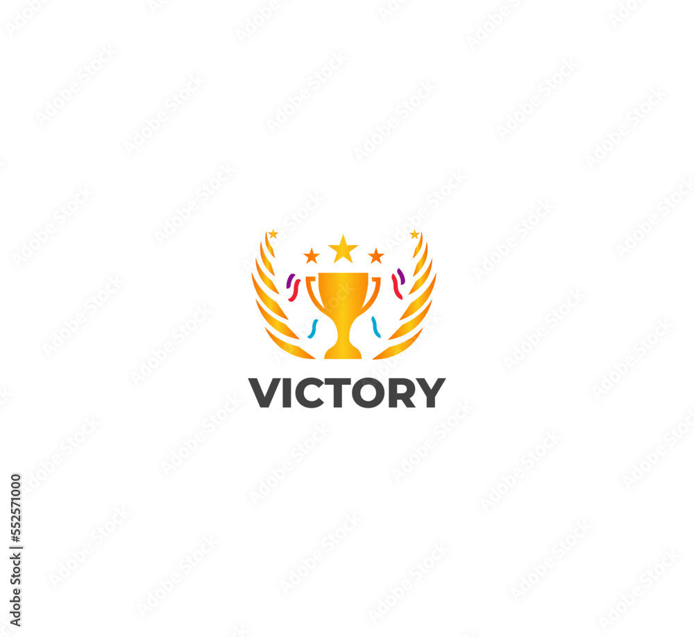 victory logo. Vector illustration. Victory logo for Template for logos ...