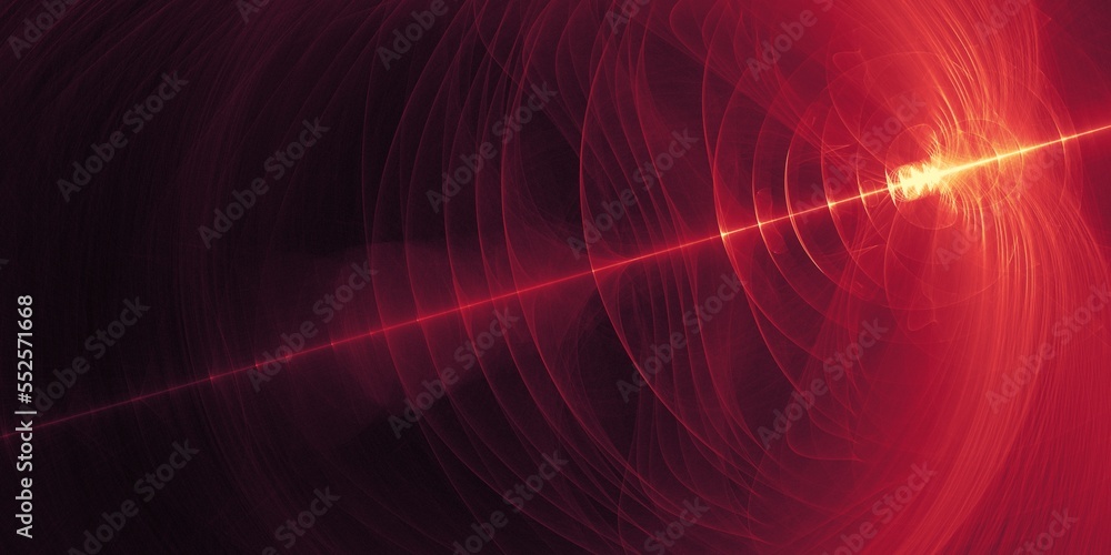 Glint cosmic rays. Neon wind lines. Detailed fractal graphics. Glow ...