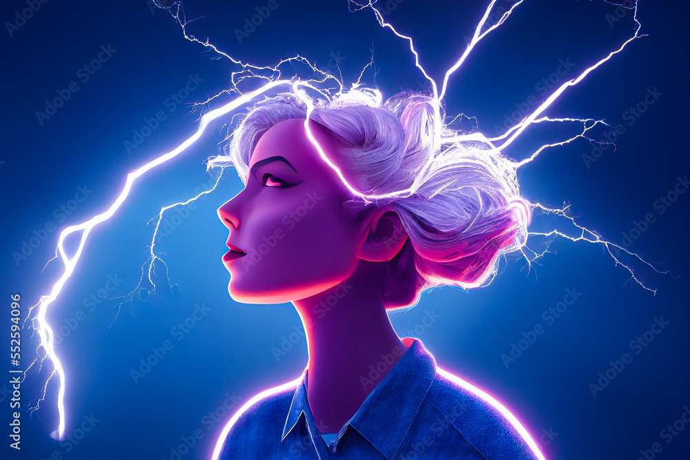A woman with telekinetic powers who expresses herself through flashes ...