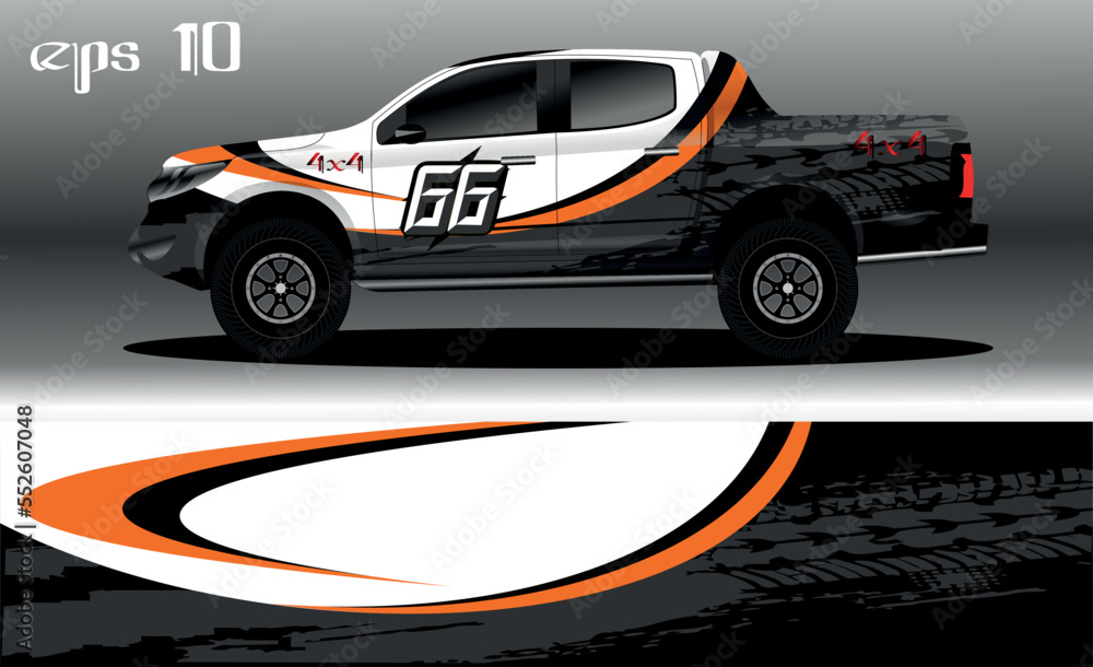 abstract background design for car wrap of 4x4 truck, rally, van, suv ...