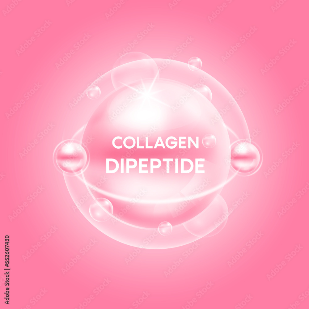 Collagen dipeptide pink and bubble oxygen serum chemical formula ...
