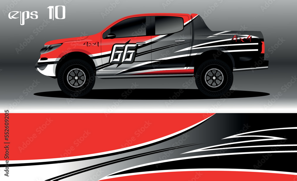 abstract background design for car wrap of 4x4 truck, rally, van, suv ...