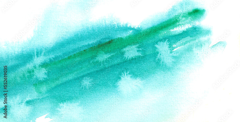 Abstract green watercolor background texture. Banner template. green ...