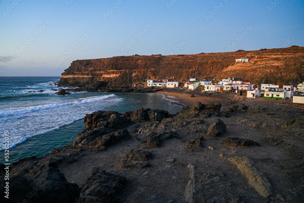Puertito de los Molinos, a small fishermen village on the west coast of ...