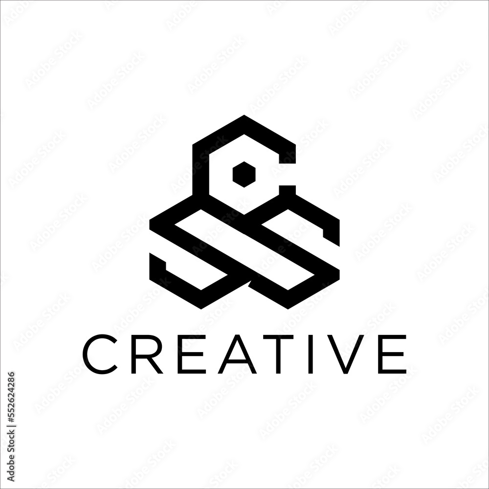 css letter monogram logo design template Stock Vector | Adobe Stock