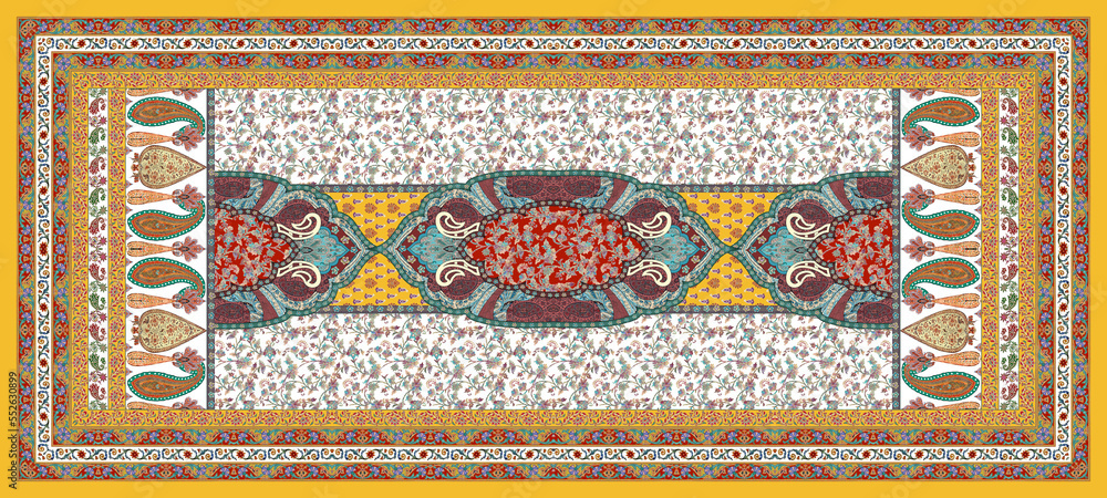 motif, digital, suit, sleeves, textile design, kurtis, shawl, digital ...