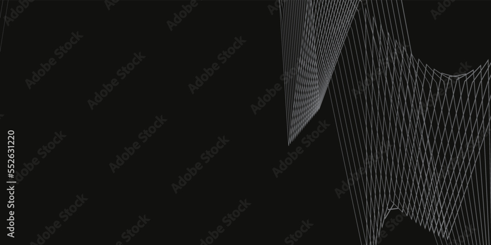 Black abstract banner background. Dark deep black dynamic vector ...
