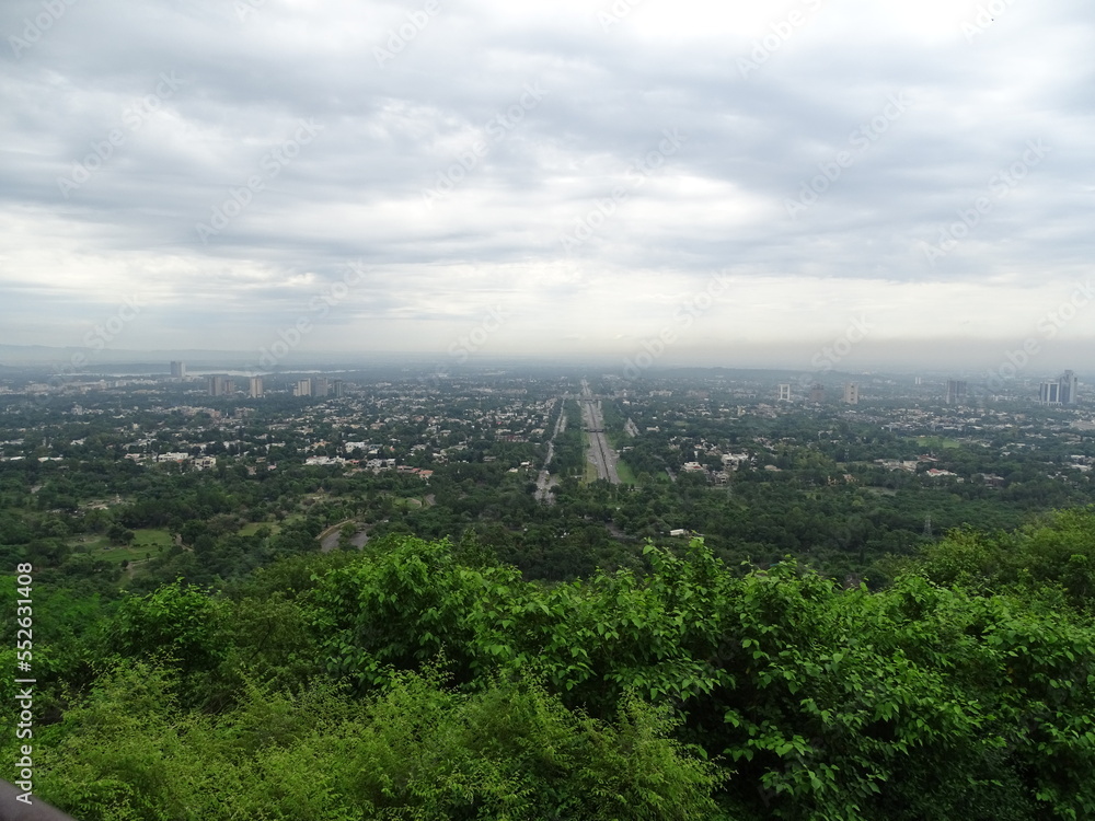 Daman-e-Koh is a viewing point and hilltop garden north of Islamabad ...
