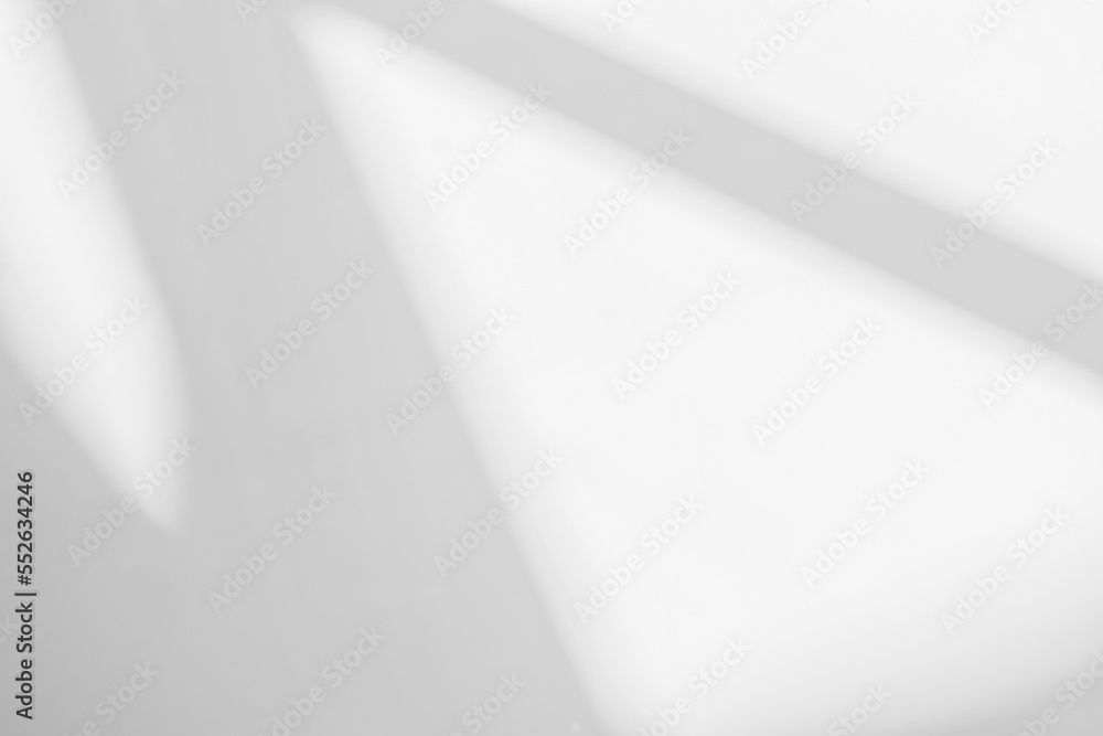 Gray shadow and light blur abstract background on white wall from ...