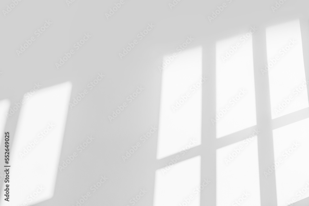 Gray shadow and light blur abstract background on white wall from ...