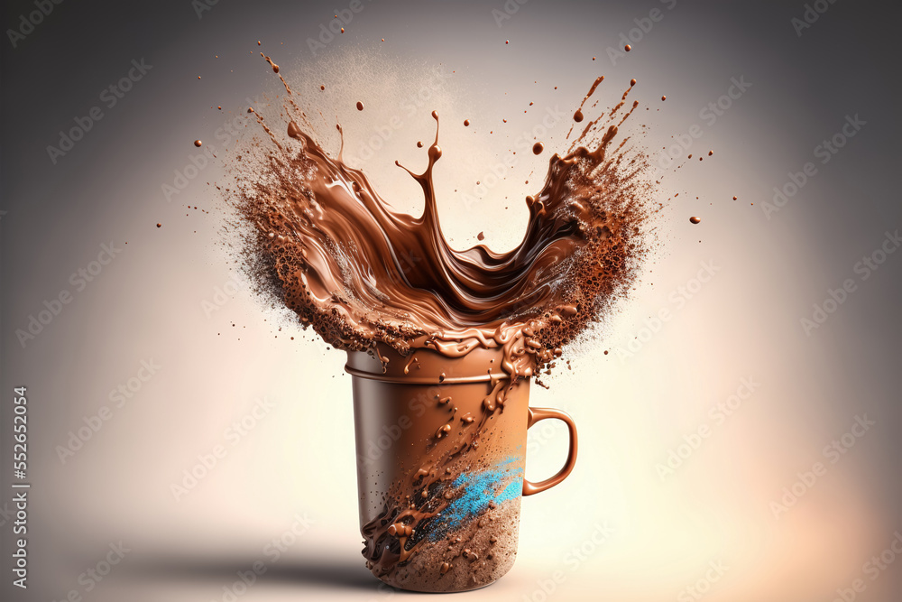 Hot takeaway morning coffee in cardboard paper cup. Coffee to go ...