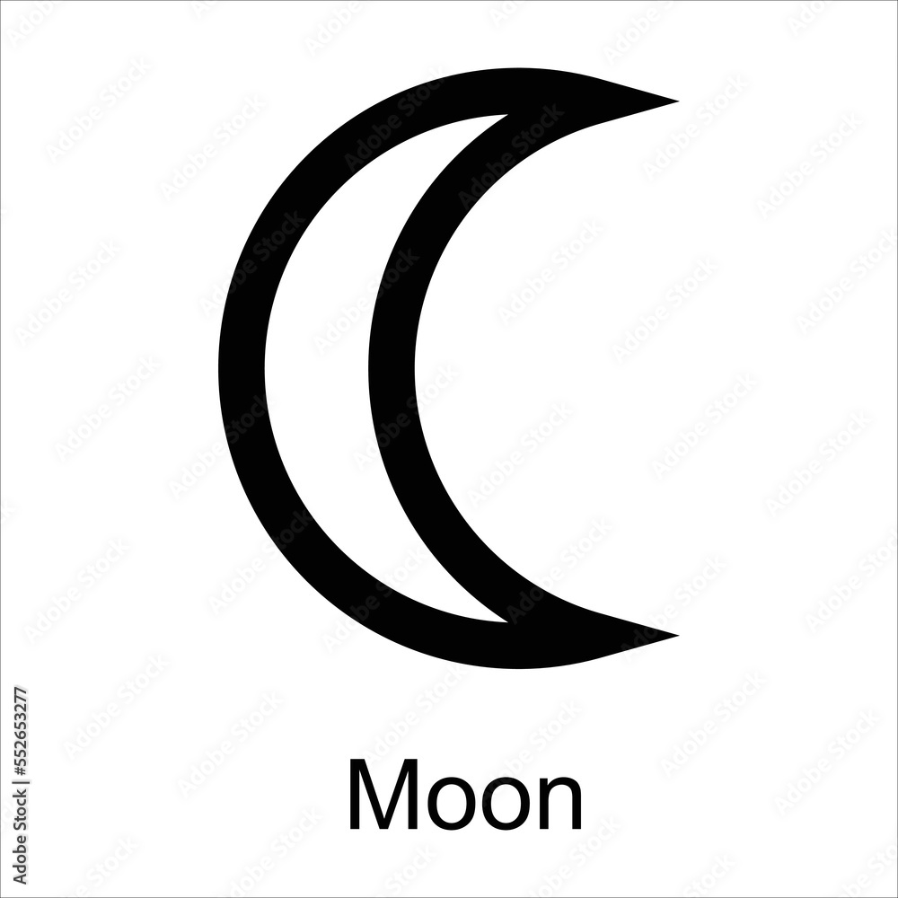 Moon Symbol Vector Solar System Symbols And Signs Astrological moon-symbol-vector-solar-system-symbols-and-signs-astrological