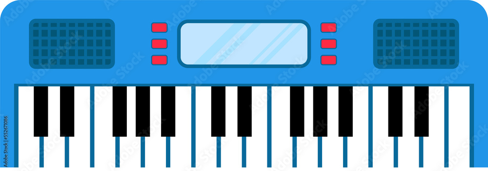 Cartoon Piano Music Instrument Stock Illustration | Adobe Stock