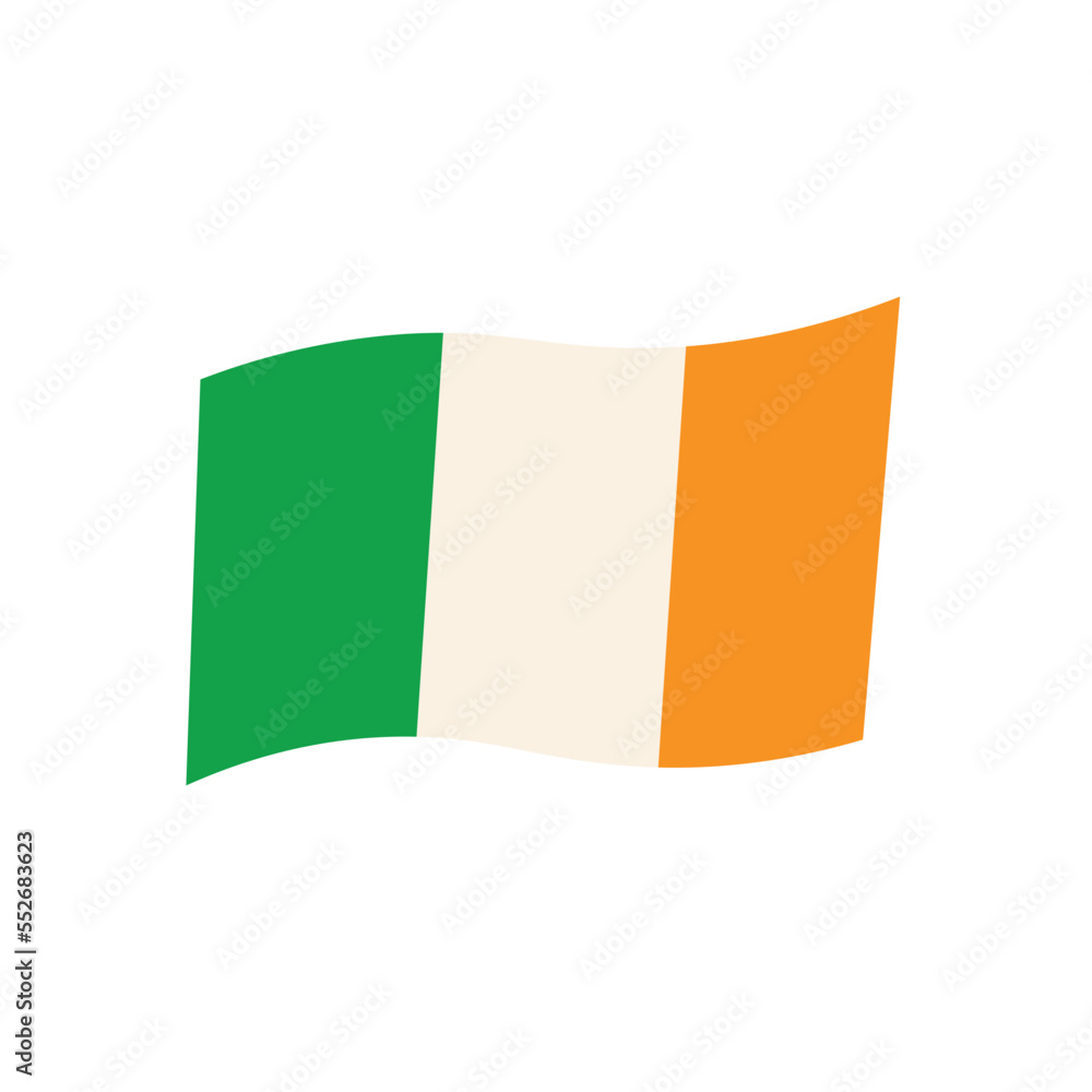 Ireland flag, great design for any purposes. Country flag. National ...