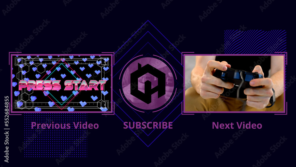 Stomp Style End Card Stock Template | Adobe Stock