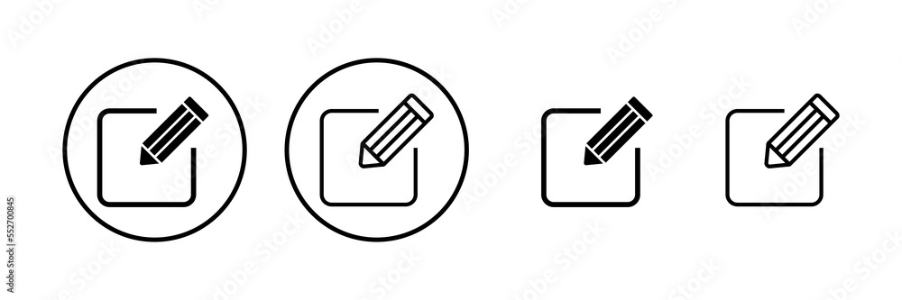 Edit icon vector illustration. edit document sign and symbol. edit text ...