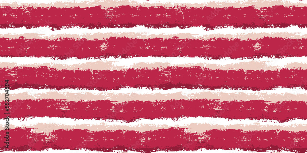 Seamless bold painted stripes surface pattern in Viva Magenta PANTONE ...