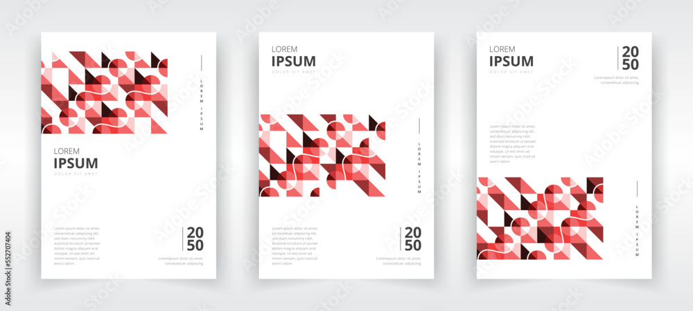 Modern and professional a4 size portrait poster design template set ...