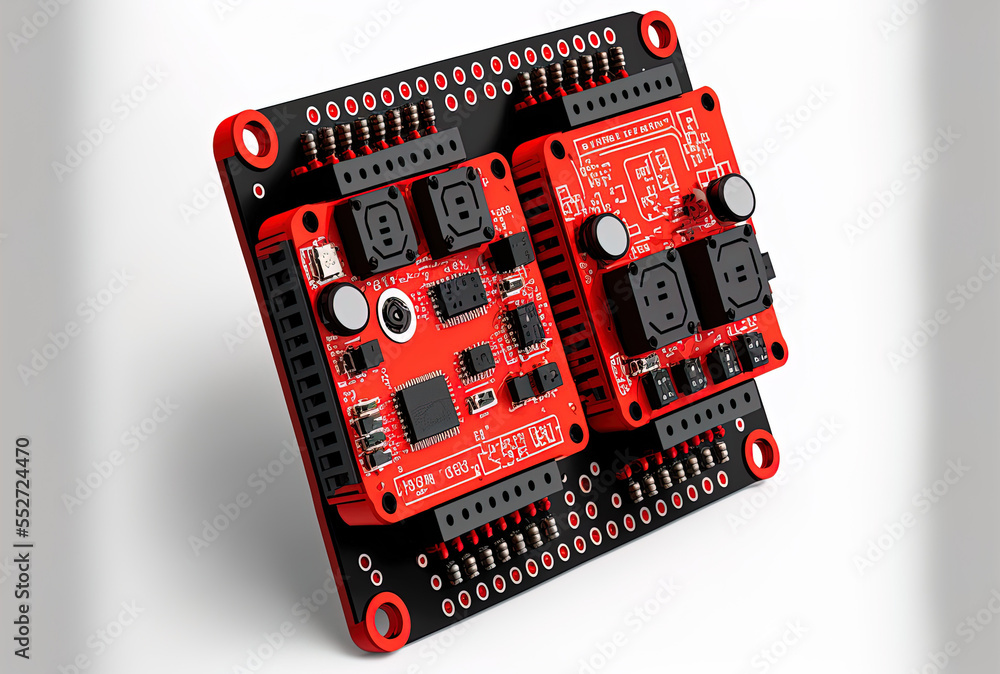 DIY Arduino modules against a white backdrop. selective attention PCB ...