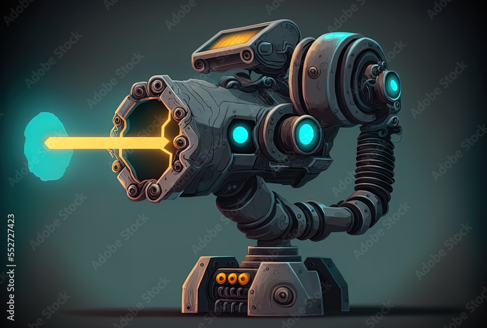 Concept of a science and technology based dark metal robot arm ...