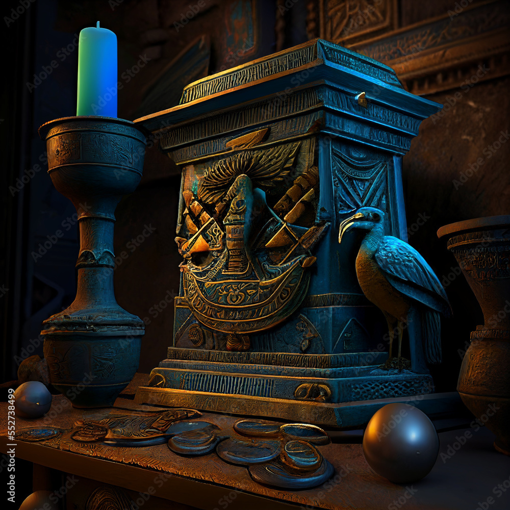 An ancient Egyptian relic created with generative AI technology ...