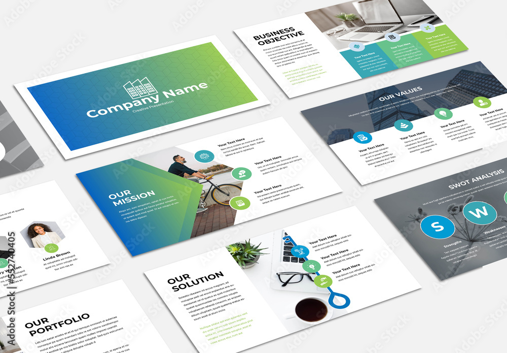 Modern Creative Presentation Layout Stock Template | Adobe Stock