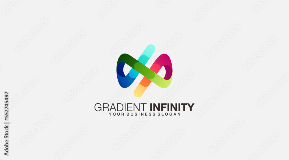 Gradient infinity vector logo design vector template Stock Vector ...
