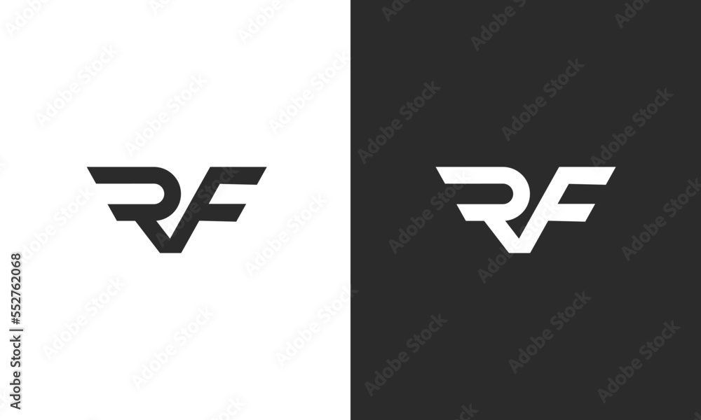 RF, FR initial letters monogram logo icon Stock Vector | Adobe Stock