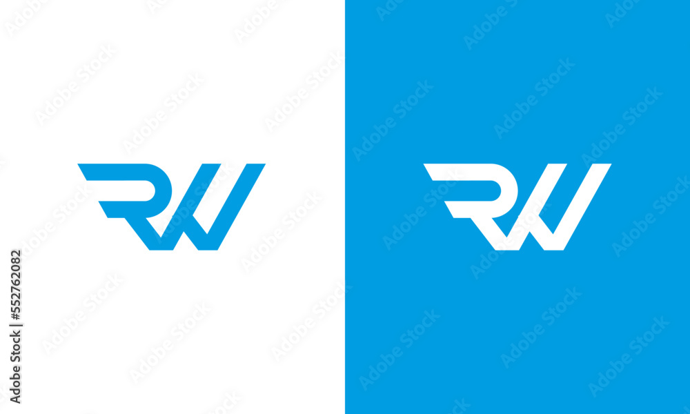rw, wr initial letters monogram logo icon Stock Vector | Adobe Stock