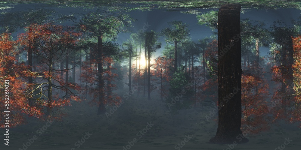 HDRI, environment map , Round panorama, spherical panorama, equidistant ...