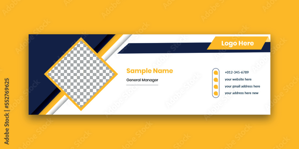 Corporate business multi purpose email signature templates. Personal ...