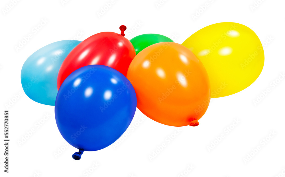 Bunte Luftballons und Hintergrund transparent PNG cut out Stock Photo ...