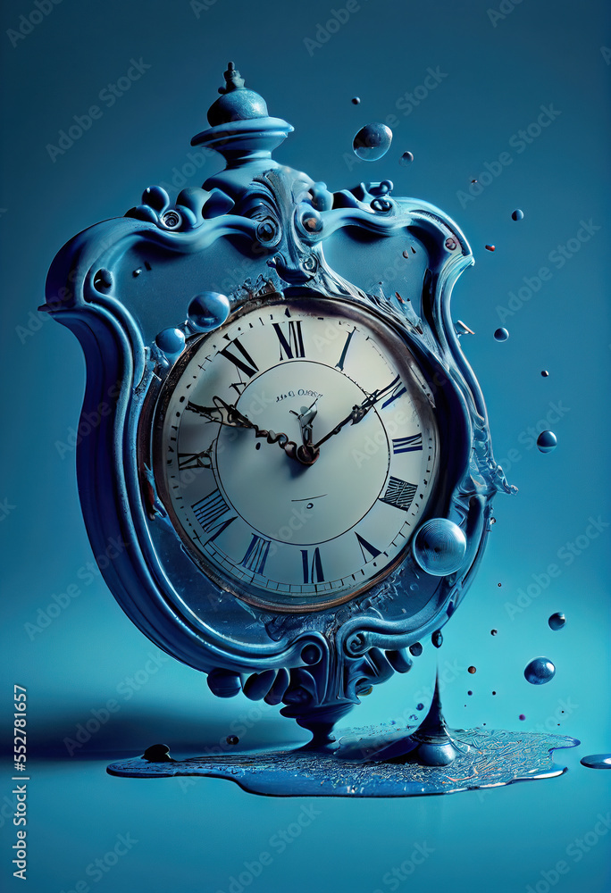 liminal space overtakes the unstoppable flow of time Stock Illustration ...