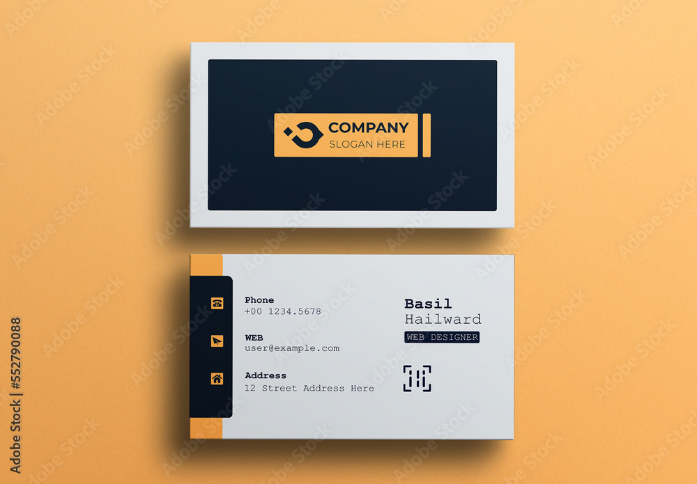 Professional Business Card Stock Template | Adobe Stock