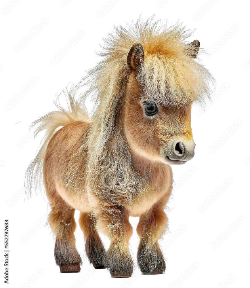 cute adorable tiny horse isolated on transparant background Stock ...